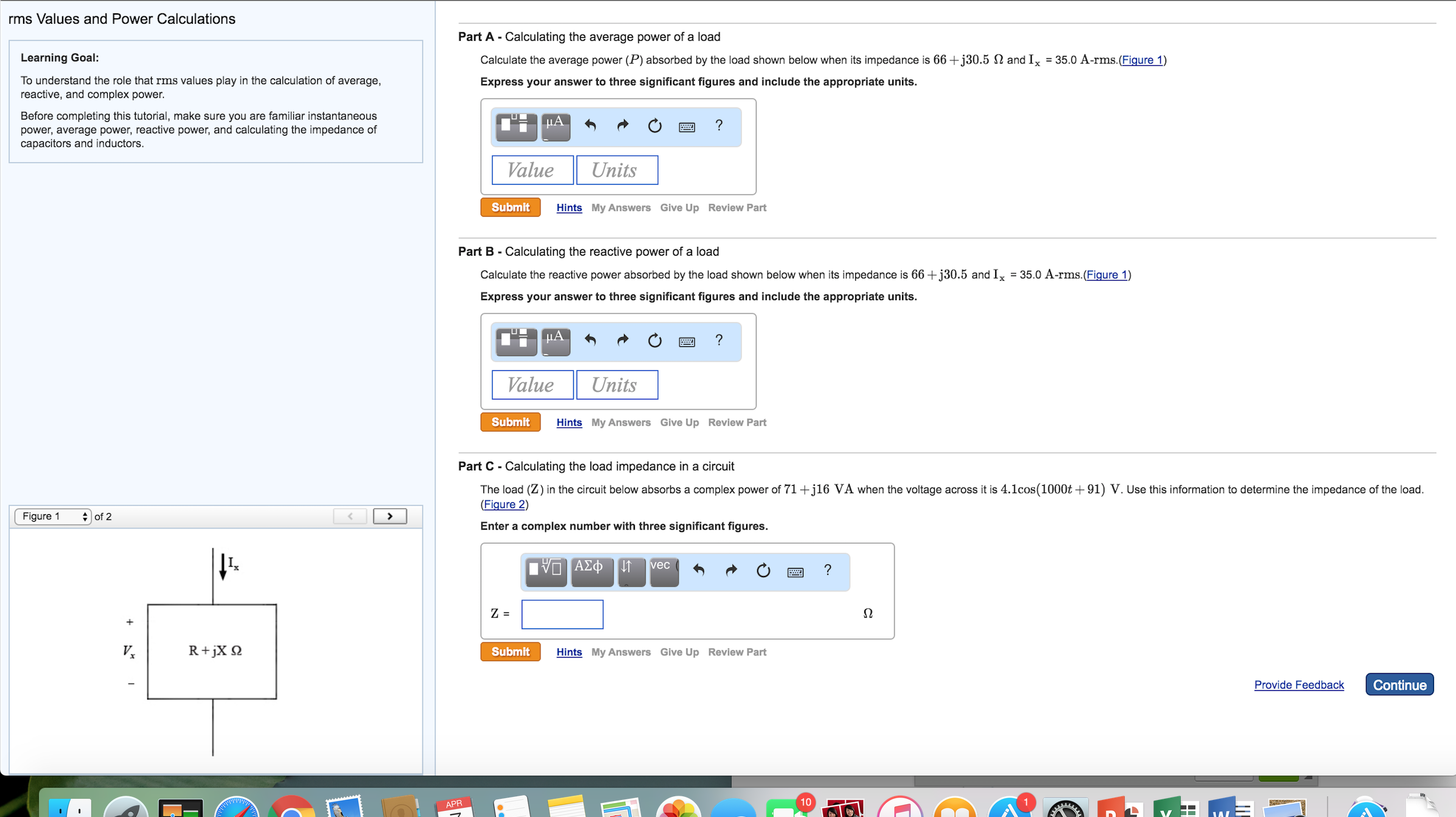 Solved Calculating the average power of a load Calculate | Chegg.com