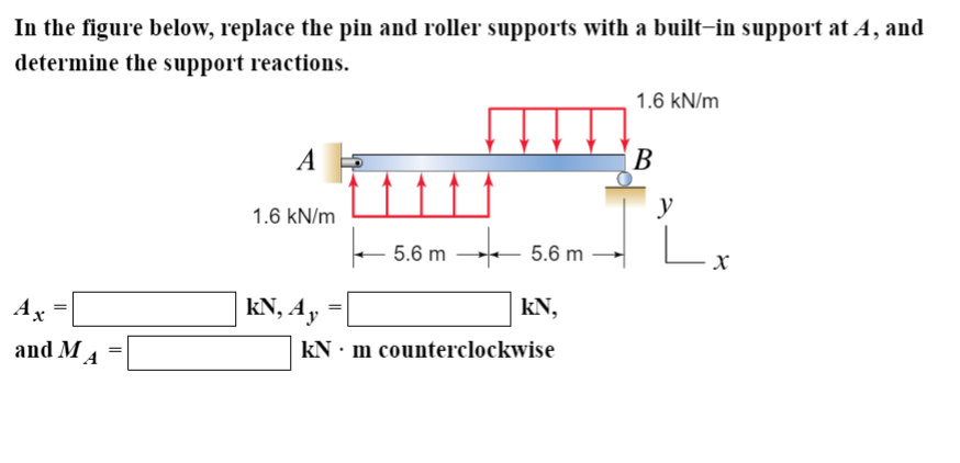 Solved In The Figure Below Replace The Pin And Roller