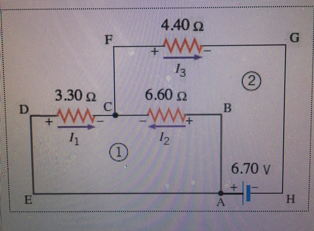 Solved Use Kirchhoff 's junction and loop rules to determine | Chegg.com