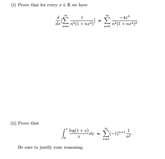 Solved Prove that for every x elementof R we have | Chegg.com