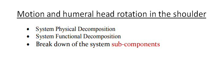 Solved Motion and humeral head rotation in the shoulder * | Chegg.com