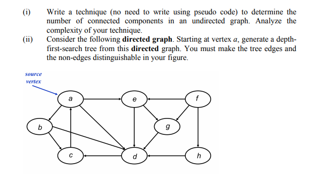 Solved (i Write a technique (no need to write using pseudo | Chegg.com