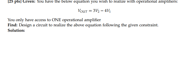 Solved 125 Ptsl Given You Have The Below Equation You Wish