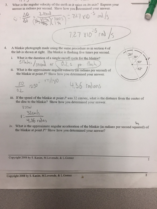 Solved 3. What is the angular velocity of the earth as it | Chegg.com