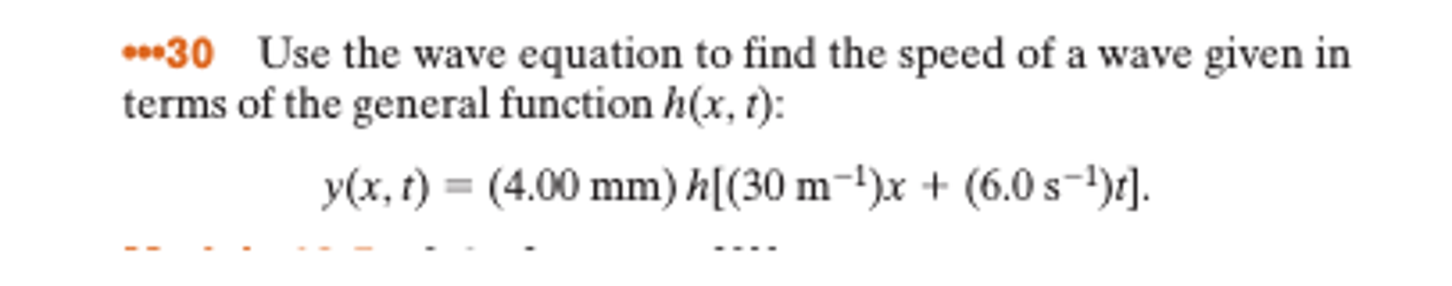 Solved Use the wave equation to find the speed of a wave | Chegg.com