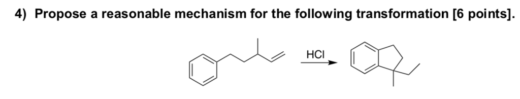 Solved 4) Propose a reasonable mechanism for the following | Chegg.com
