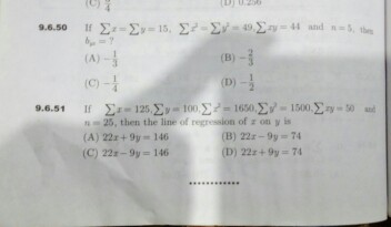 Solved If sigma x = sigma y = 15, sigma x^2 = sigma y^2 = | Chegg.com