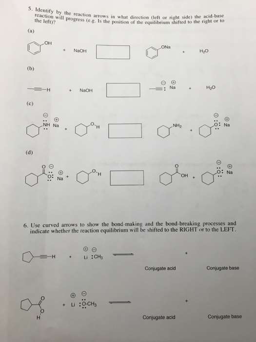 Solved Identify by the reaction arrows in what direction | Chegg.com