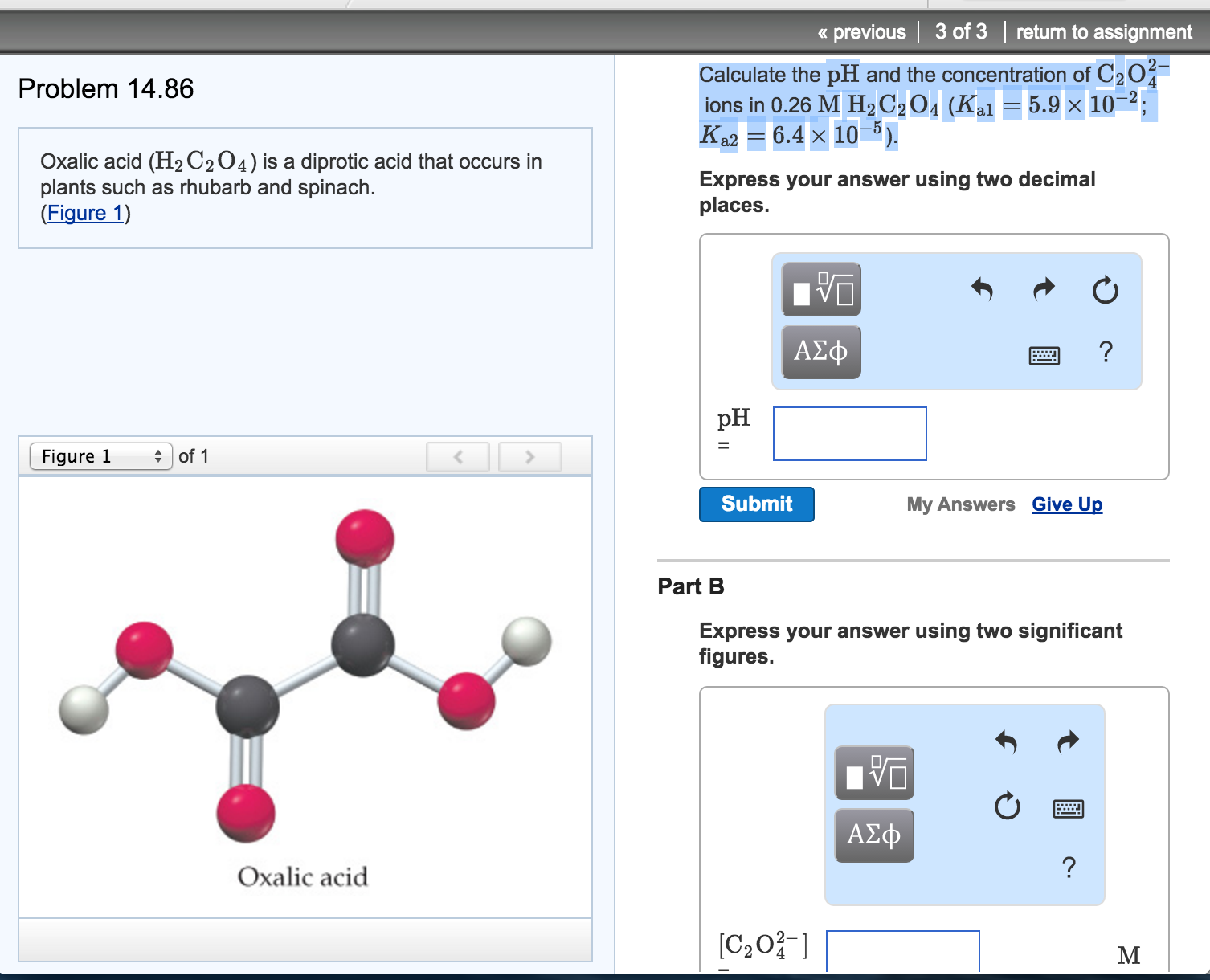Solved Oxalic acid (H_2C_2O_4) is a diprotic acid that | Chegg.com