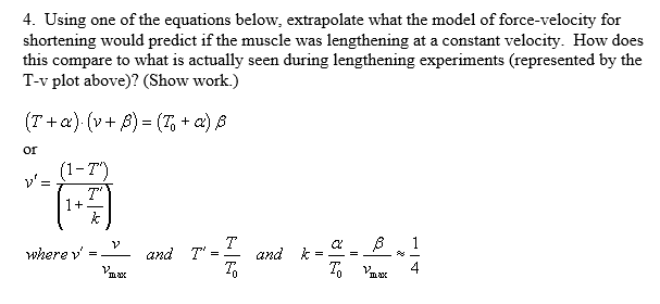 Solved 4. Using one of the equations below, extrapolate what | Chegg.com