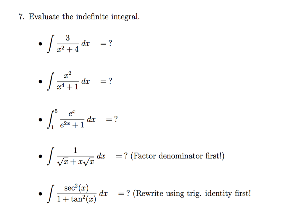 Solved Evaluate the indefinite integral. Integral 3/ x + 4 | Chegg.com