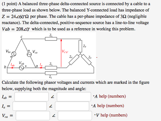Solved A balanced three-phase delta-connected source is | Chegg.com