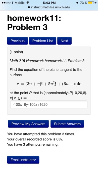Solved ..ooo T-Mobile令 73 % D+ 5:43 PM 슐 | Chegg.com