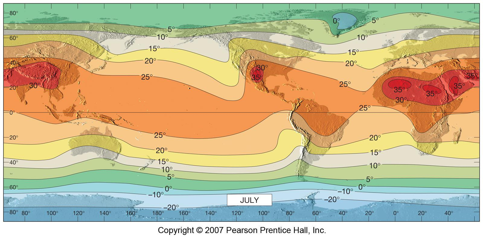 Solved: Use The Maps Of Sea-level Temperatures To Answer T... | Chegg.com