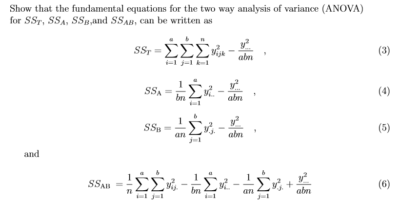 Solved Show that the fundamental equations for the two way | Chegg.com