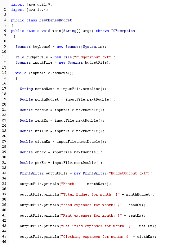 Solved CISS 110 Programming & Logic I Fall 2017 Project 1 | Chegg.com