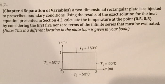 Solved (Chapter 4 Separation of Variables) A two-dimensional | Chegg.com