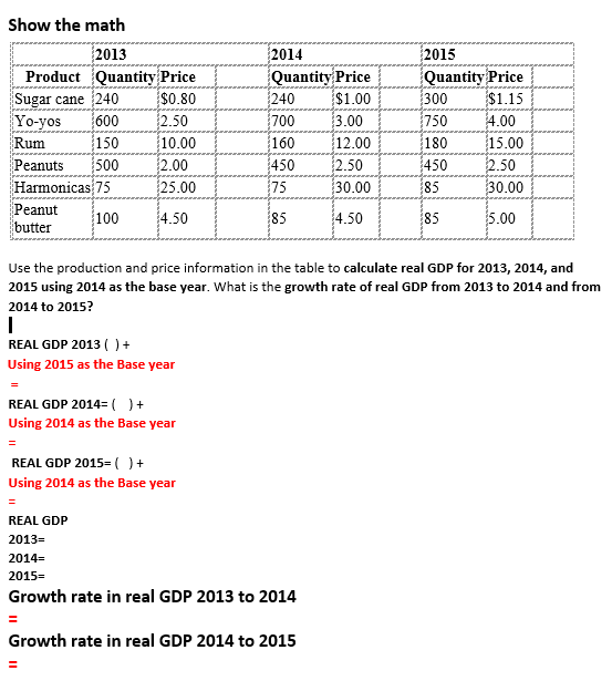 Solved Use the production and price information in the | Chegg.com
