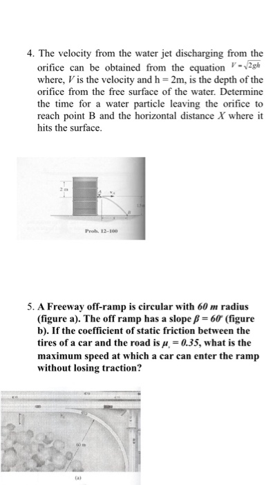 Solved The velocity from the water jet discharging from the | Chegg.com