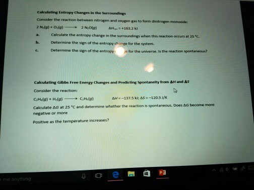 Solved Predicting the sign of Entropy Change Predict the | Chegg.com
