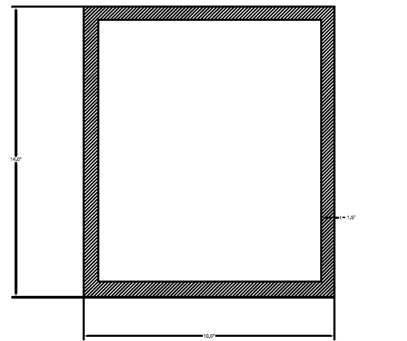Solved Calculate the shape factor for this box section as a | Chegg.com