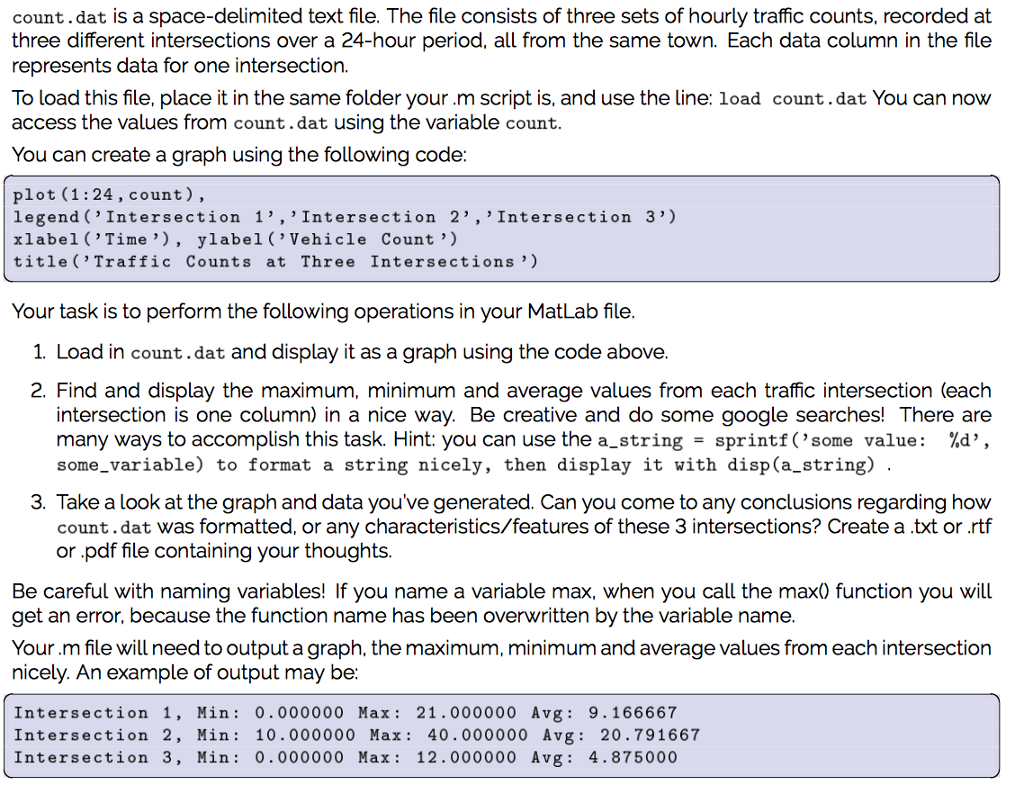 Solved Count dat Is A Space delimited Text File The File Chegg