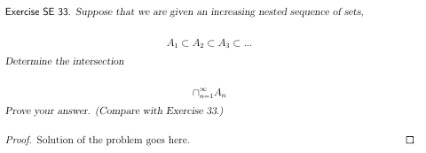 Solved Suppose that we are given an increasing nested | Chegg.com