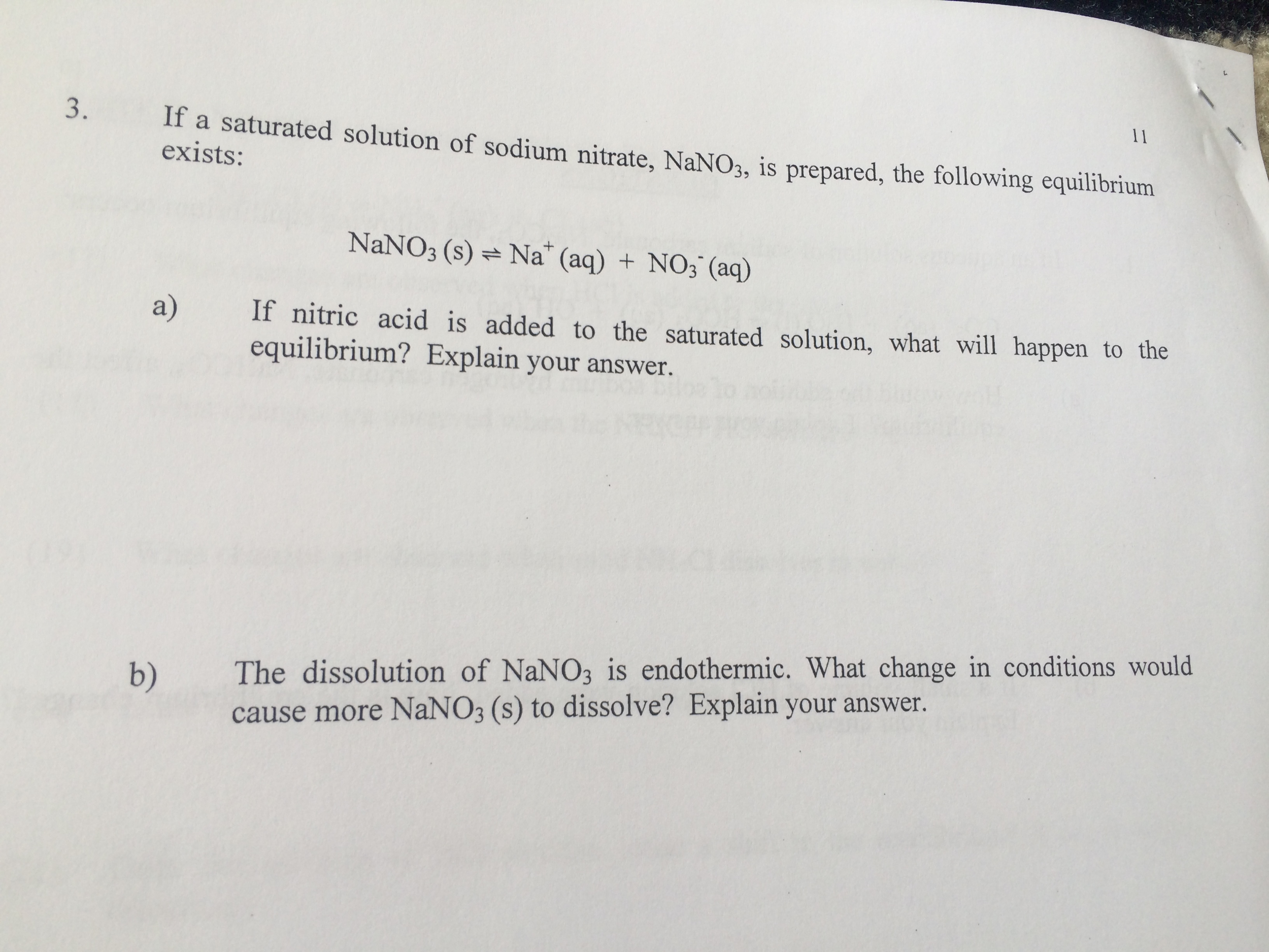 Solved If a standard solution of sodium nitrate, NaNO3, is | Chegg.com