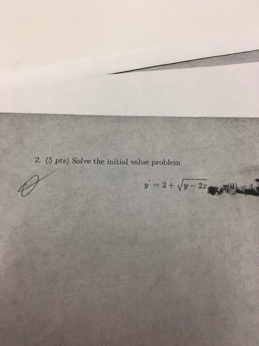 Solved Solve the initial value problem y' = 2 + squareroot | Chegg.com
