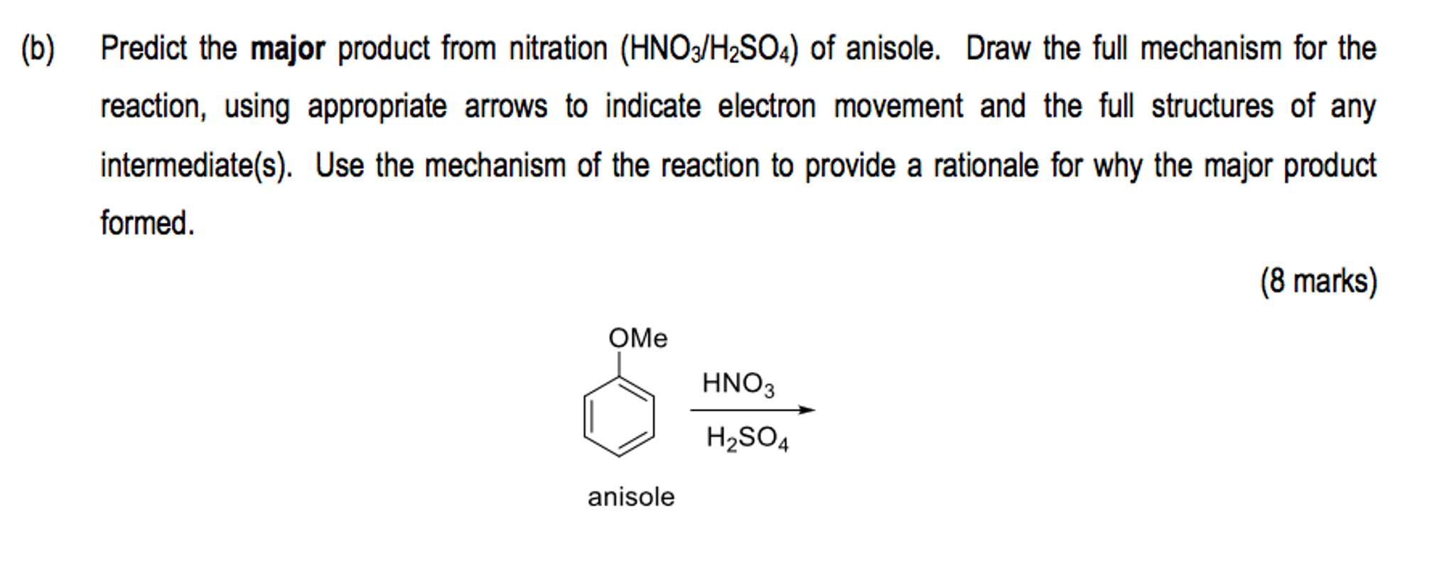 Solved Predict the major product from nitration | Chegg.com