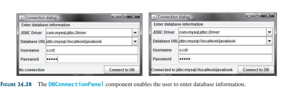 Solved Java Programming Connection Dialog Develop A