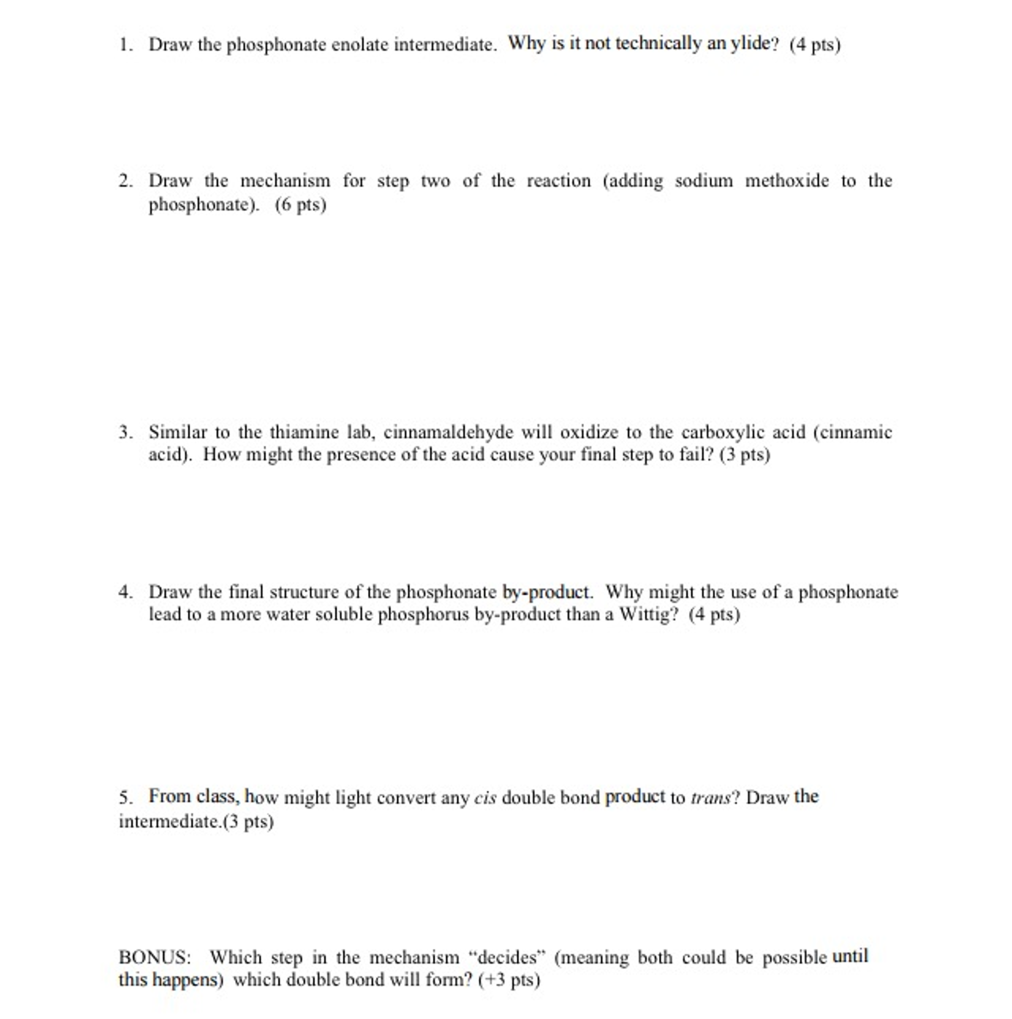 Draw the phosphorate enolate intermediate. Why is it | Chegg.com