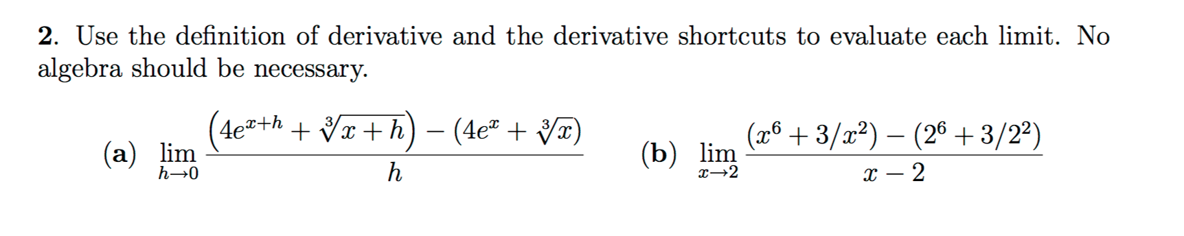 Solved Use the definition of derivative and the derivative | Chegg.com