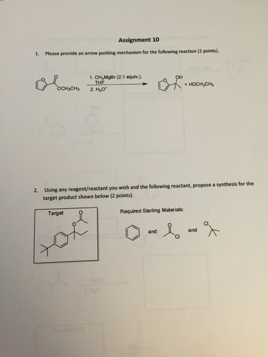 Solved Please provide an arrow pushing mechanism for the | Chegg.com