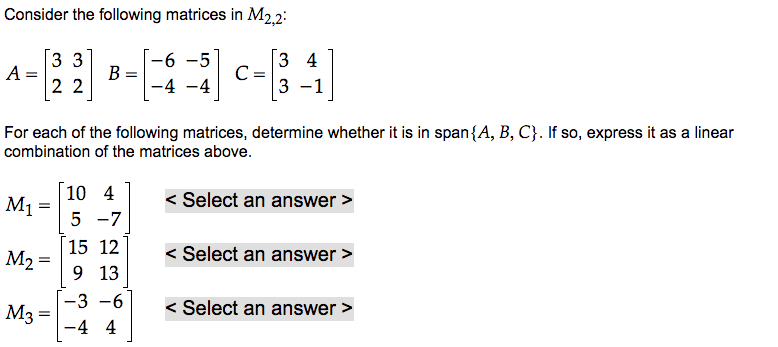 Solved Consider the following matrices in M2,2: 6-5 A: 2 2 B | Chegg.com