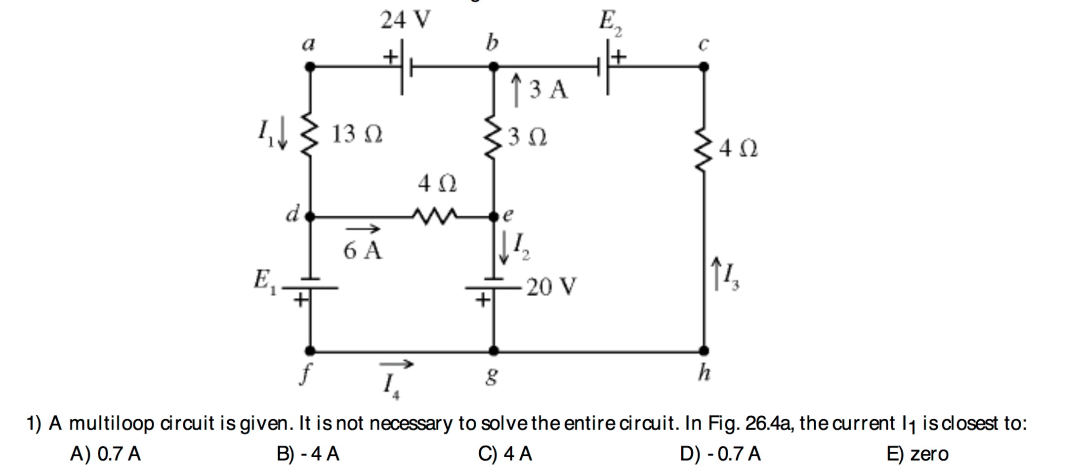 Solved: A Multiloop Circuit Is Given. It Is Not Necessary ... | Chegg.com