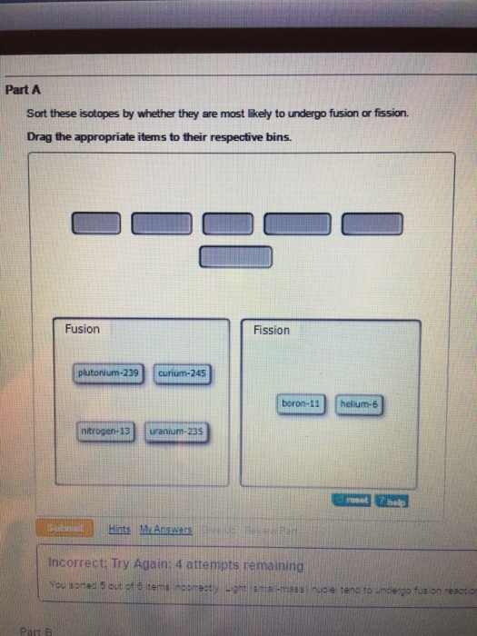 Solved Sort these isotopes by whether they are most likely | Chegg.com