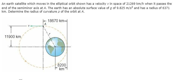 Solved An earth satellite which moves in the elliptical | Chegg.com