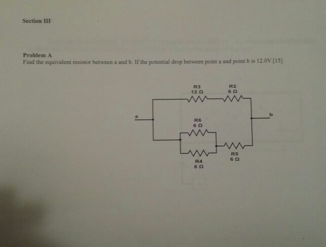 Solved Find the equivalent resistor between a and b. If the | Chegg.com