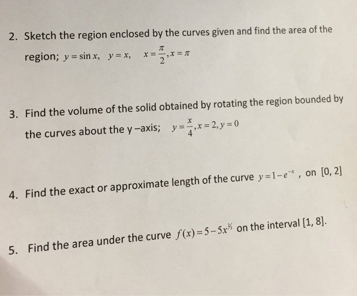 Solved Sketch the region enclosed by the curves given and | Chegg.com