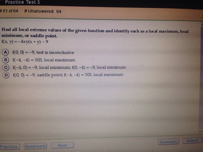Solved Find all local extreme values of the given function | Chegg.com Solved Find all local extreme values of the given function | Chegg.com