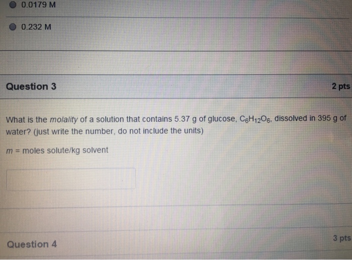 Solved: What Is The Molality Of A Solution That Contains 5... | Chegg.com