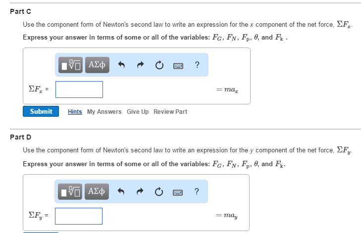 Solved Free-Body Diagrams and Newton's Laws Problem Solving: | Chegg.com