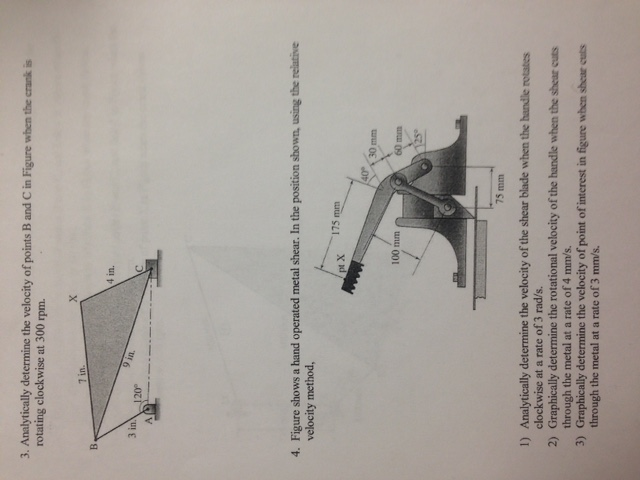 Solved Analytically determine the velocity of points B and C | Chegg.com Solved Analytically determine the velocity of points B and C | Chegg.com