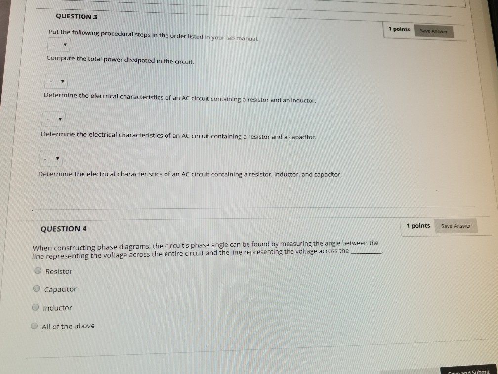 Solved QUESTION 3 Put the following procedural steps in the | Chegg.com