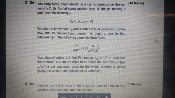 Solved 01a) Give the definition of the dynamic viscosity u | Chegg.com