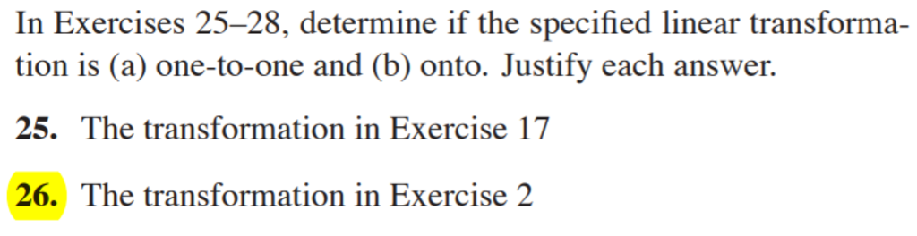 Solved In Exercises 25-28, determine if the specified linear | Chegg.com