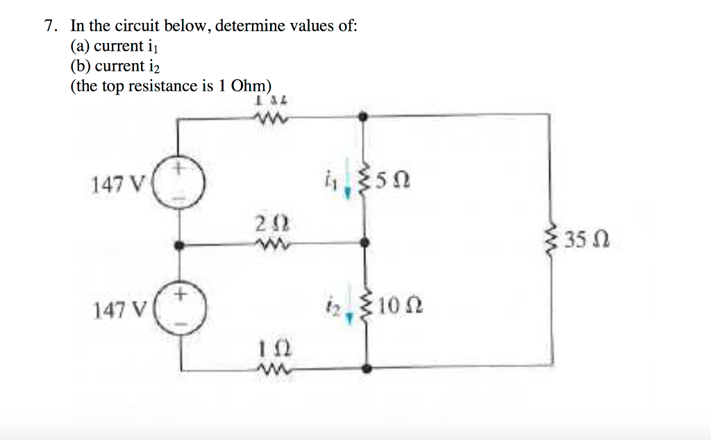 Solved In the circuit below, determine values of: (a) | Chegg.com
