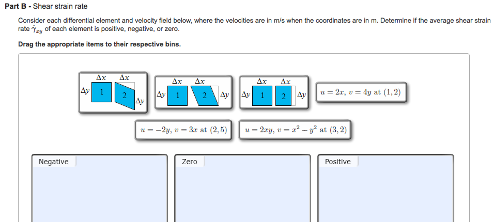 Solved Consider each differential element and velocity field | Chegg.com