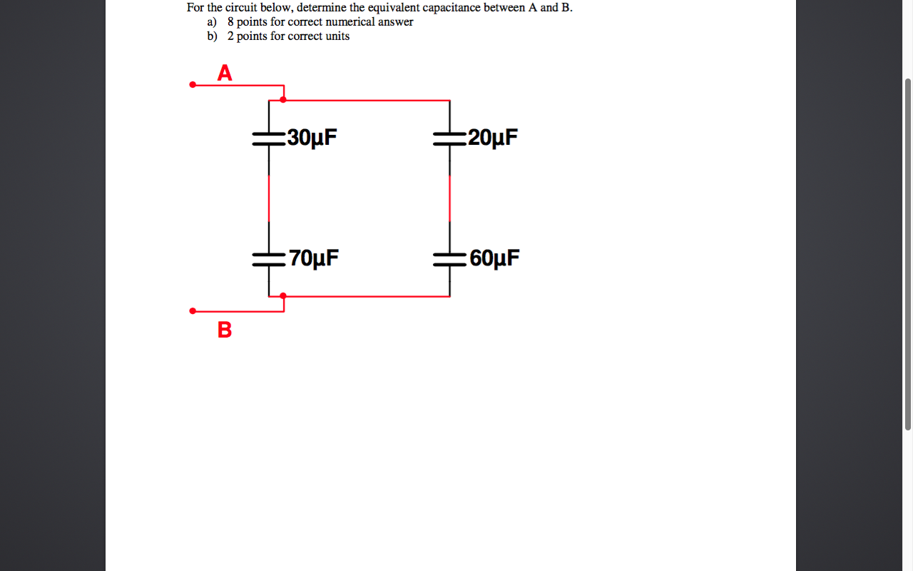 Solved For the circuit below, determine the equivalent | Chegg.com